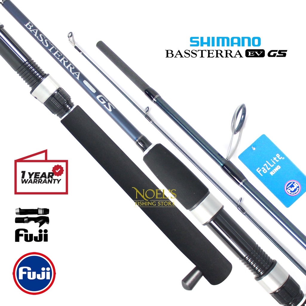 Jual Joran SHIMANO BASSTERRA EV GS Galatama | Fuji Fazlite + Seat [2021] Resmi | Shopee Indonesia