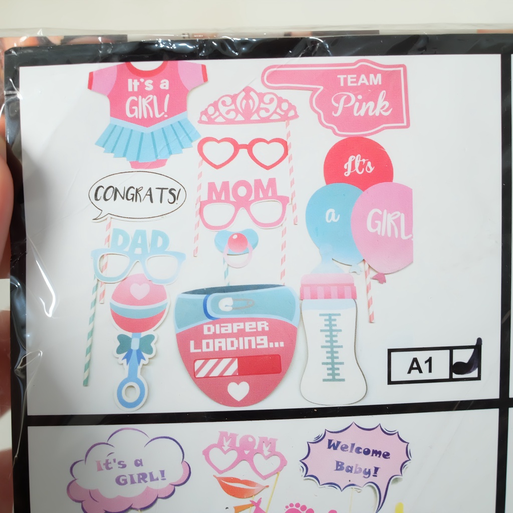 Jual Party Supplies || Photobooth props || Kertas stick || Properti ...