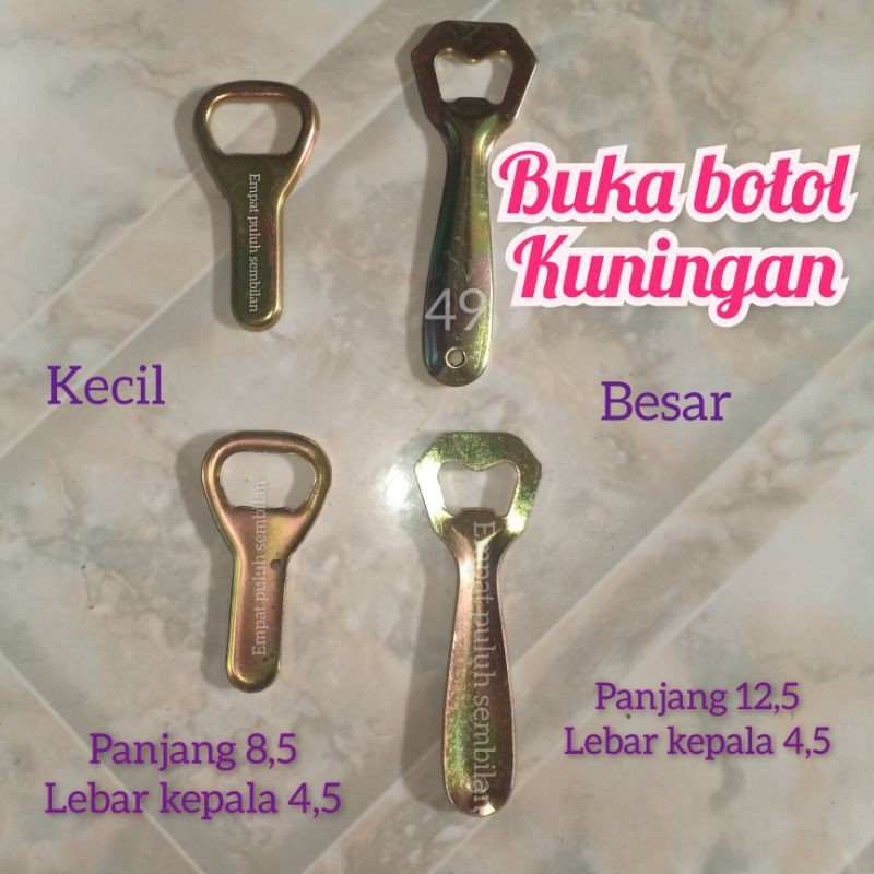 Jual alat pembuka botol besi kuningan / alat buka botol / opener bottle ...