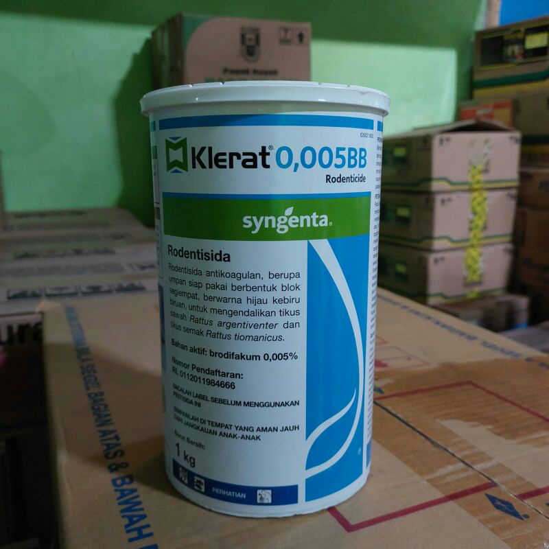 Jual RODENTISIDA KLERAT 0,005 BB 1 KG SYNGENTA PENGENDALI TIKUS RUMAH ...