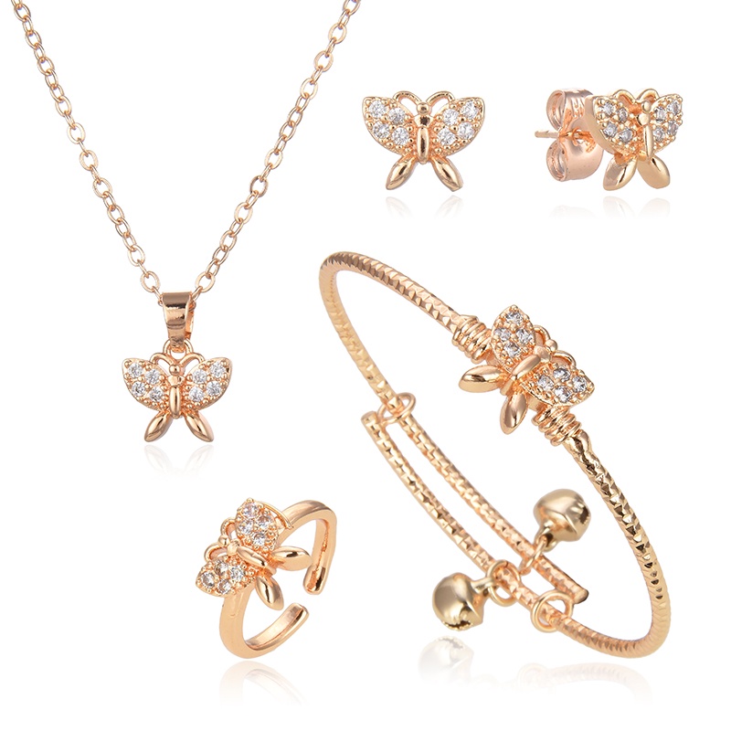 Jual HYL JEWELRY COD Set Perhiasan Titanium Anak Wanita Anti Lapis Emas ...