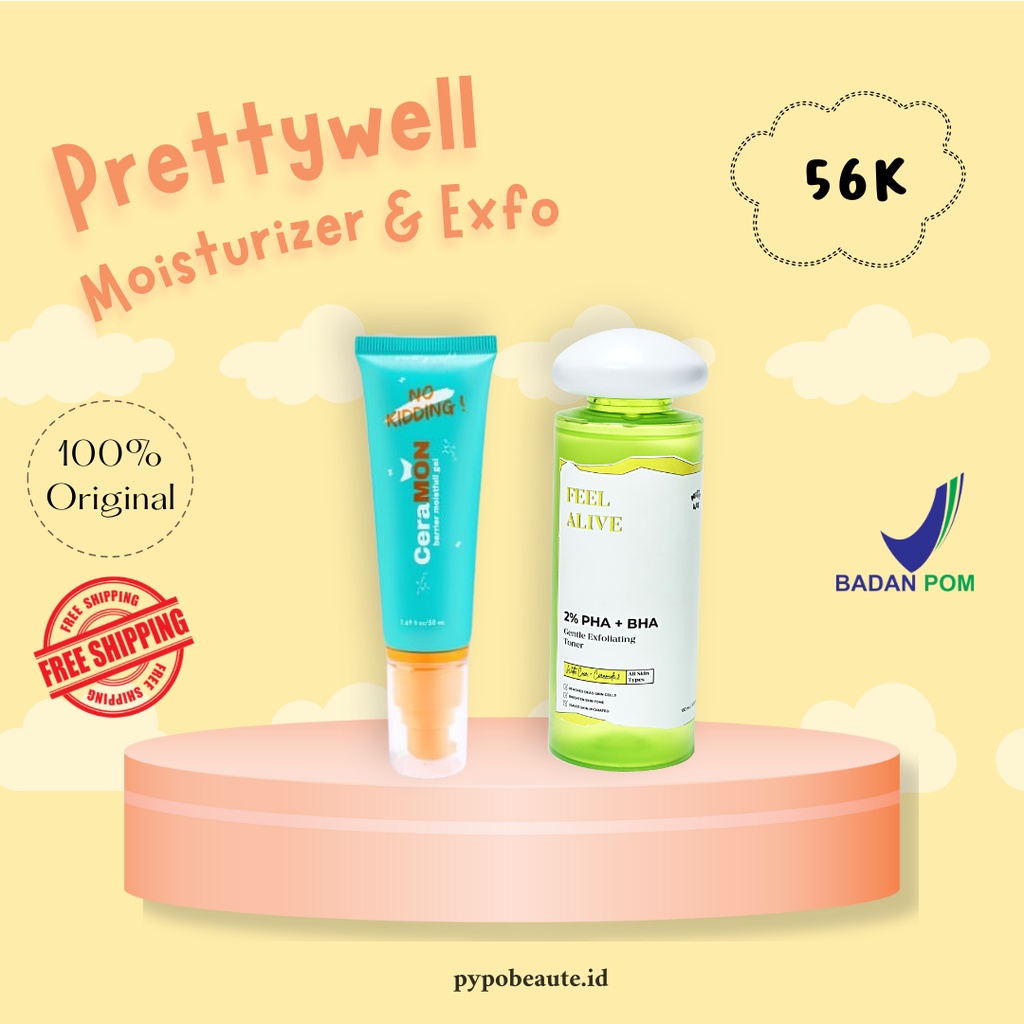 Jual [NEW PACKAGING] PRETTYWELL CERAMON BARRIER MOISTFULL GEL MOISTURIZER CERAMON MOISTURIZER ...