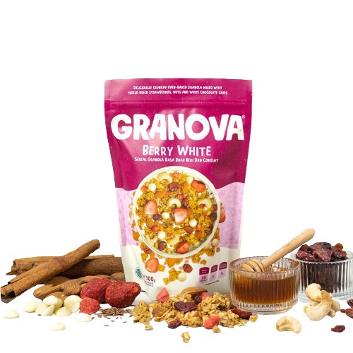 Jual Granova Granola Berry White 100 gr | Shopee Indonesia