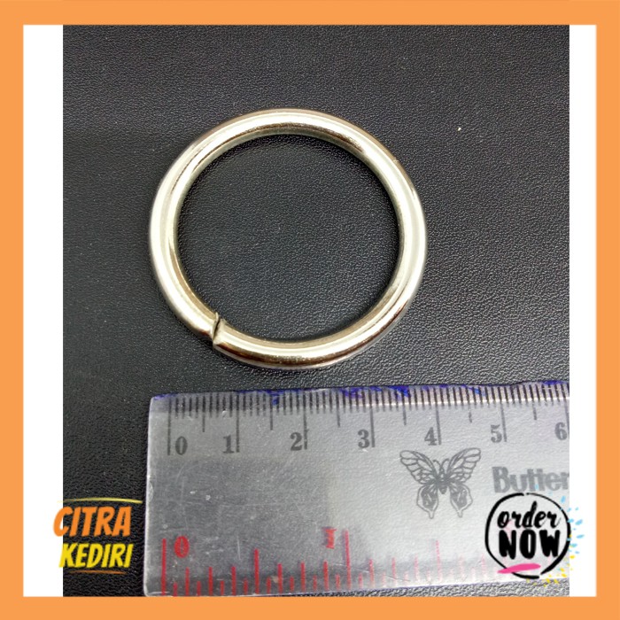 Jual Ring bulat / ring gendongan 3,5 cm 5 mm warna nikel - ring tas ...