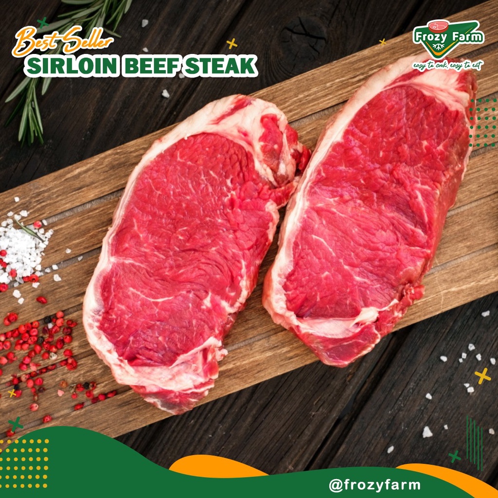 Jual Daging Sapi Sirloin Steak / Beef Sirloin 1 Kg | Shopee Indonesia
