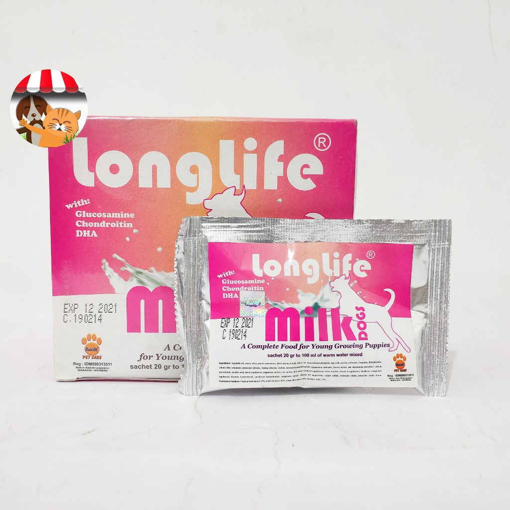 Jual Susu Longlife For Growing Puppies sachet - Susu Anjing Remaja Long Life | Shopee Indonesia