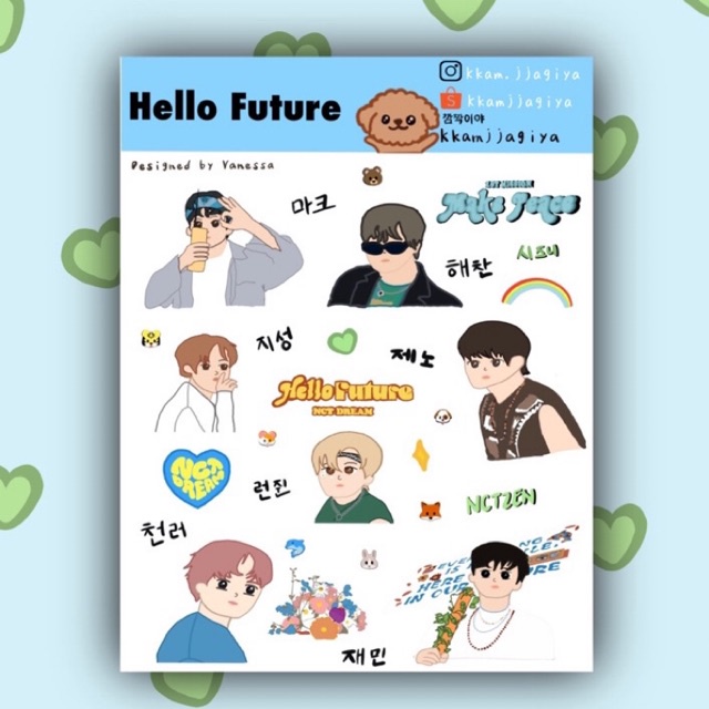 Jual Kkamjjagiya - NCT Dream Hello Future Sticker (KissCut) Mark Renjun ...
