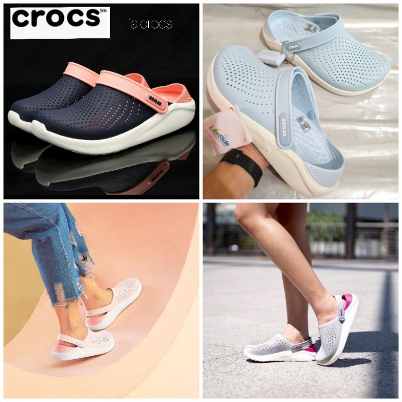 Jual Crocs Literide Women / crocs clog Literide / Sandal crocs Literide / Sandal wanita | Shopee ...