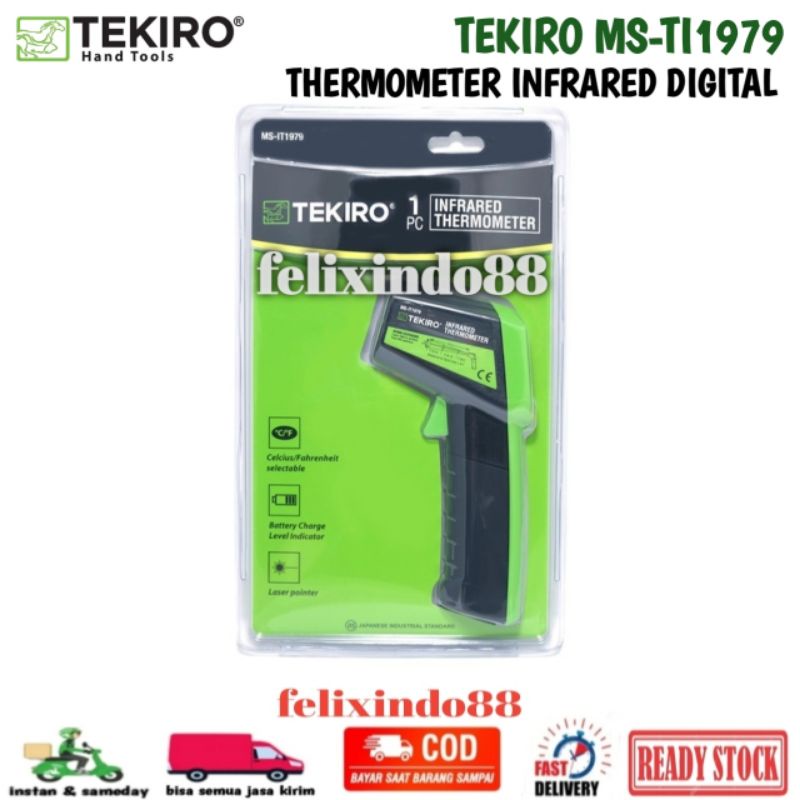 Jual THERMOMETER INFRARED TEKIRO ORIGINAL MS-IT1979/ TERMOMETER ...