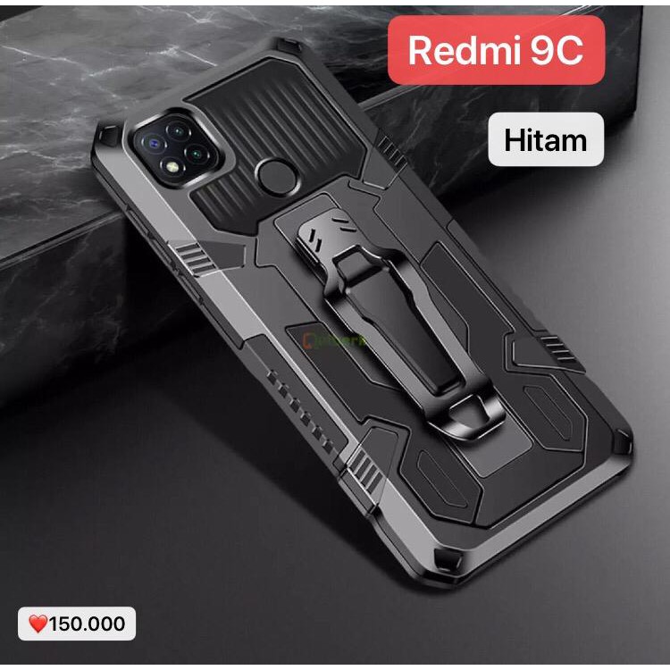 Jual Case Redmi 10A 9C Terbaru Armor Fashion Ring Standing Softcase ...