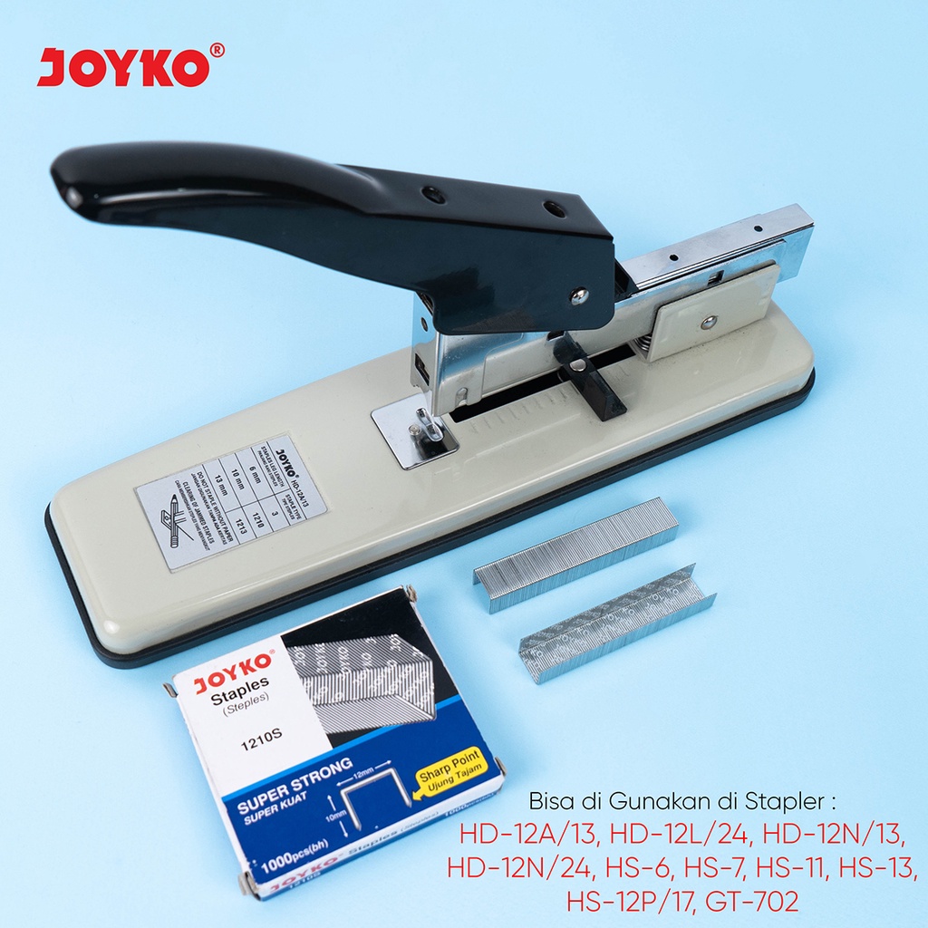 Jual Heavy Duty Staples Isi Stapler Refill Stapler Joyko 1210S 1 Box ...