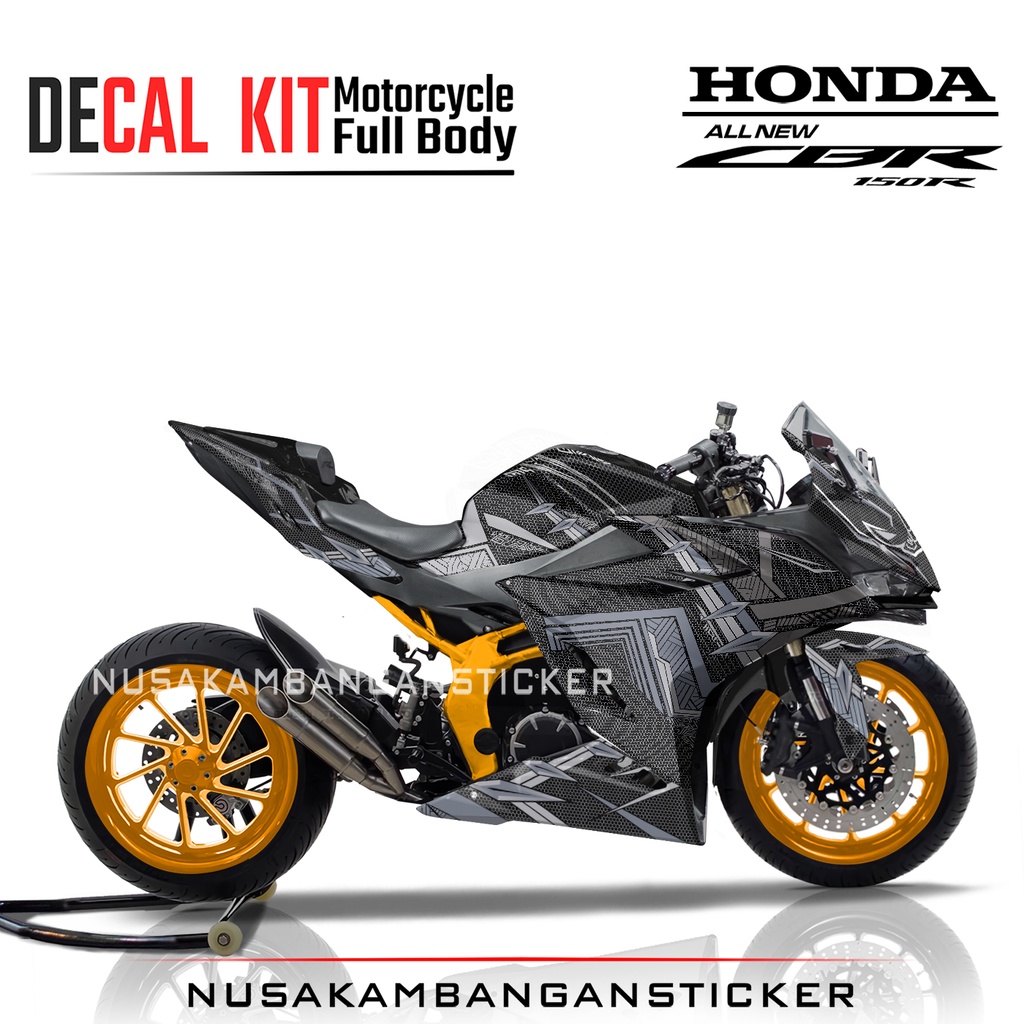 Jual Stiker CBR 150 New 2021 Black Panther Gray | Shopee Indonesia