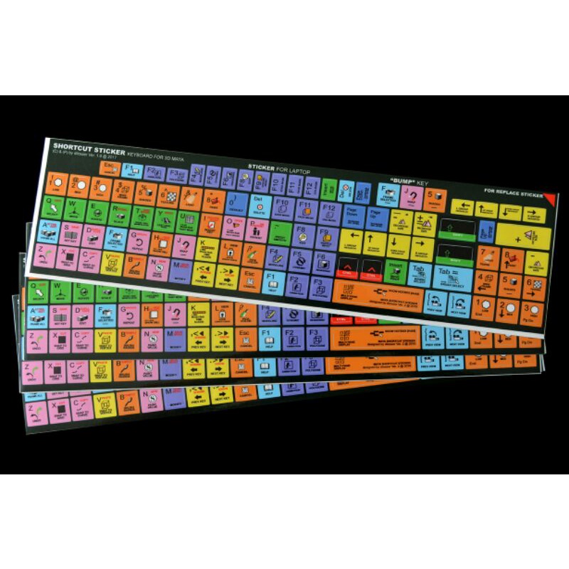 Jual stiker keyboard 3d maya | Shopee Indonesia