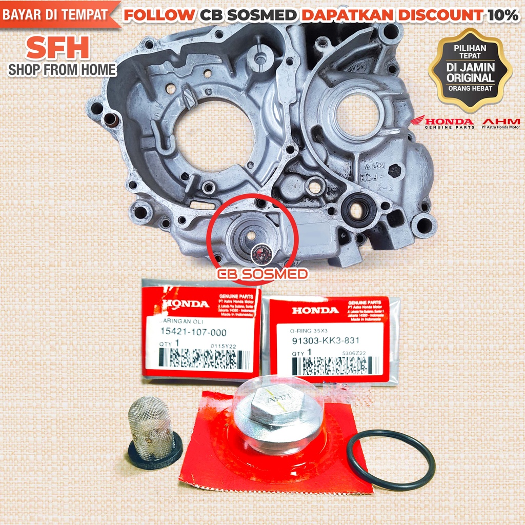 Jual Baut Tutup Saringan Oli TIGER REVO Oring Baut Cover Filter Oli ...