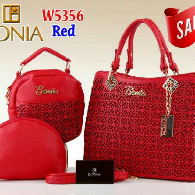 Jual Bag Bonia Perforated Leather W5356 (SALE) | Shopee Indonesia