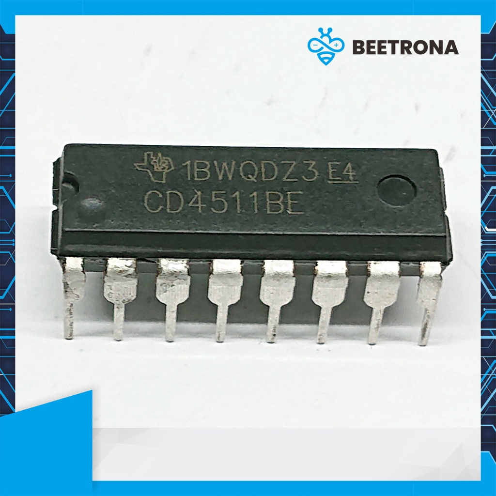 Jual IC CD4511BE CD4511 BCD to 7 Segment Decoder Driver Latch DIP-16 | Shopee Indonesia