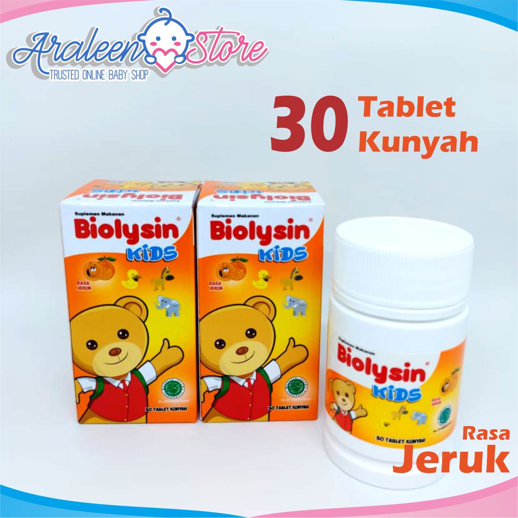 Jual Biolysin Kids Vitamin Anak 1 tahun Tablet 30 tablet | Shopee Indonesia