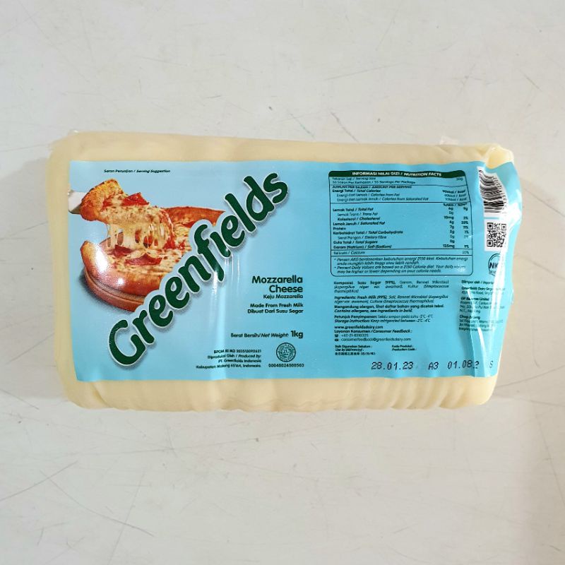 Jual Greenfields Keju Mozzarella Cheese 1kg | Shopee Indonesia
