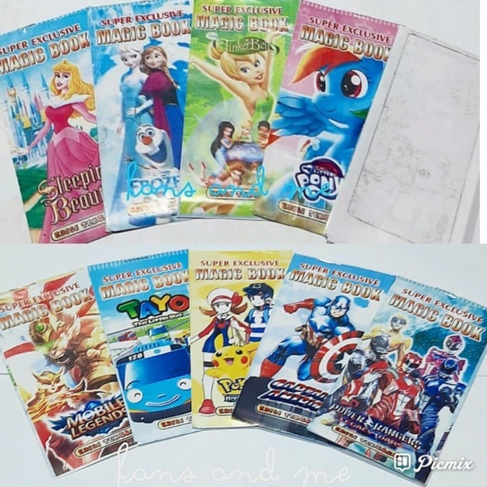 Jual Exclusive Magic Book Mainan Koin Gosok Kertas / Mainan Anak Buku ...