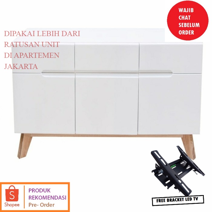 Jual FURNITURE lemari buffet minimalis CF03 | Shopee Indonesia