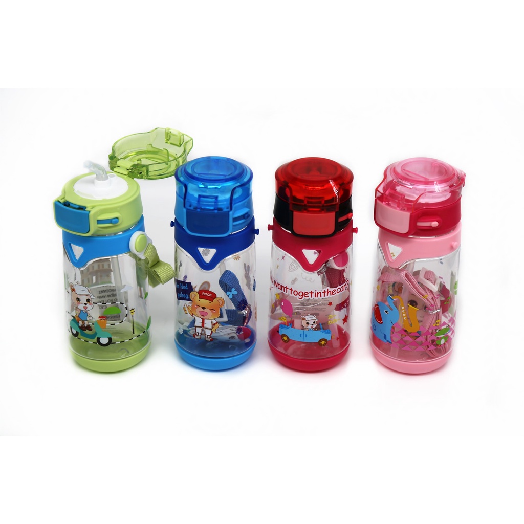 Jual BOTOL MINUM ANAK LUCU BOTOL MINUM ANAK LUCU MOTIF ANIMAL 450 ML ...