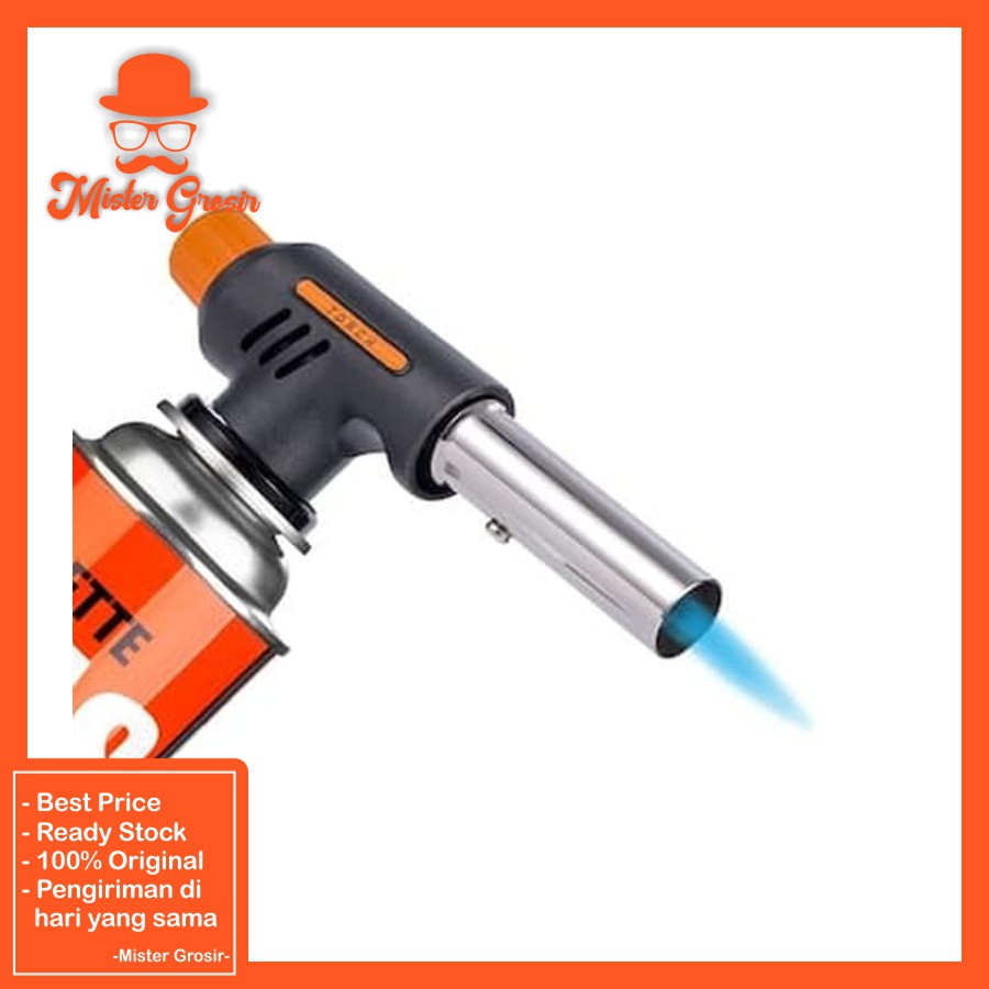 Jual Regulator Gas Portable Camping Gas Torch Portable Kepala Korek Instant Las Tembak Butane ...
