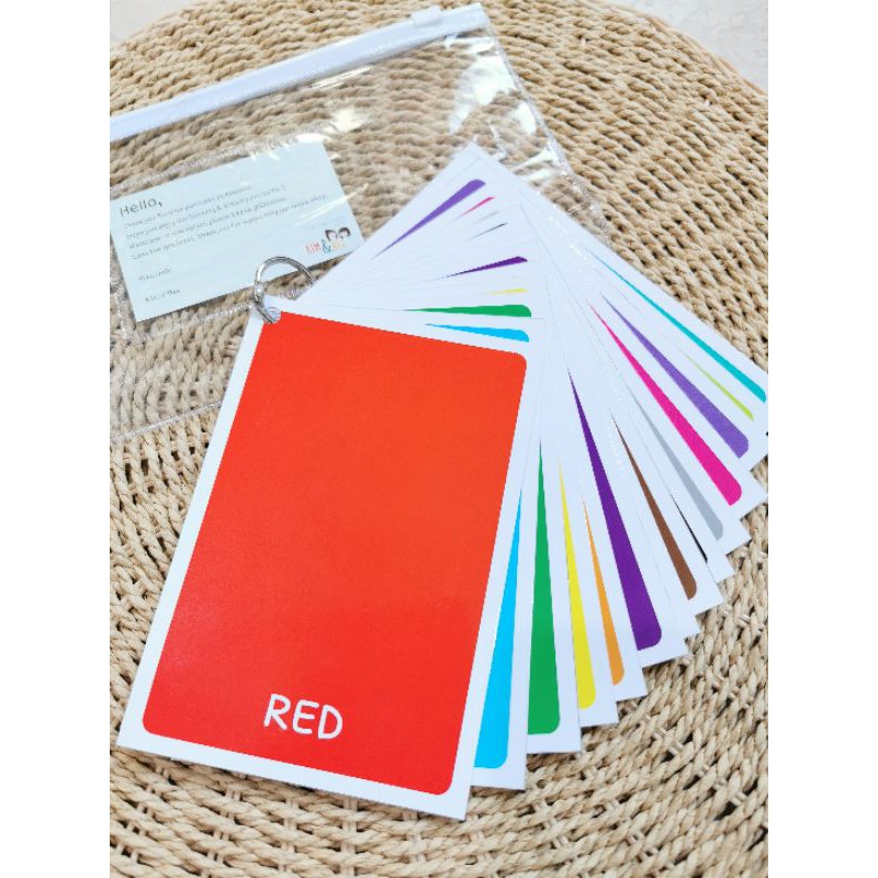Jual RING FLASHCARDS COLORS / KARTU PINTAR BELAJAR WARNA | Shopee Indonesia
