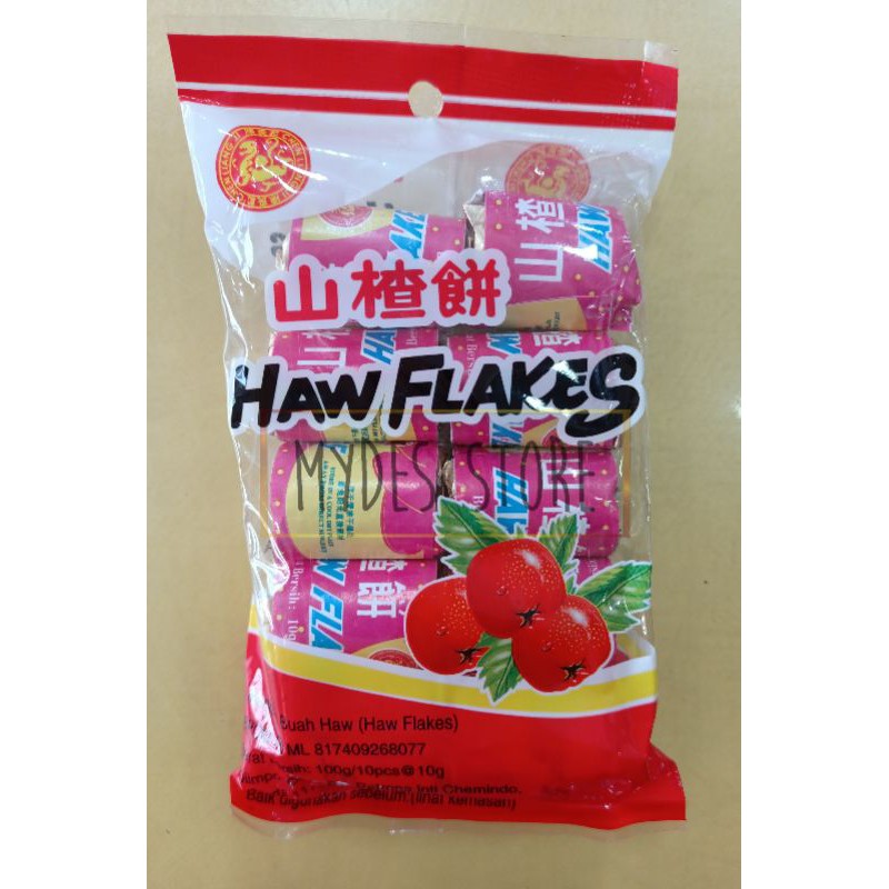 Jual San Zha Pian isi 10/ Manisan Buah Haw Flakes permen jadul 100 g ...