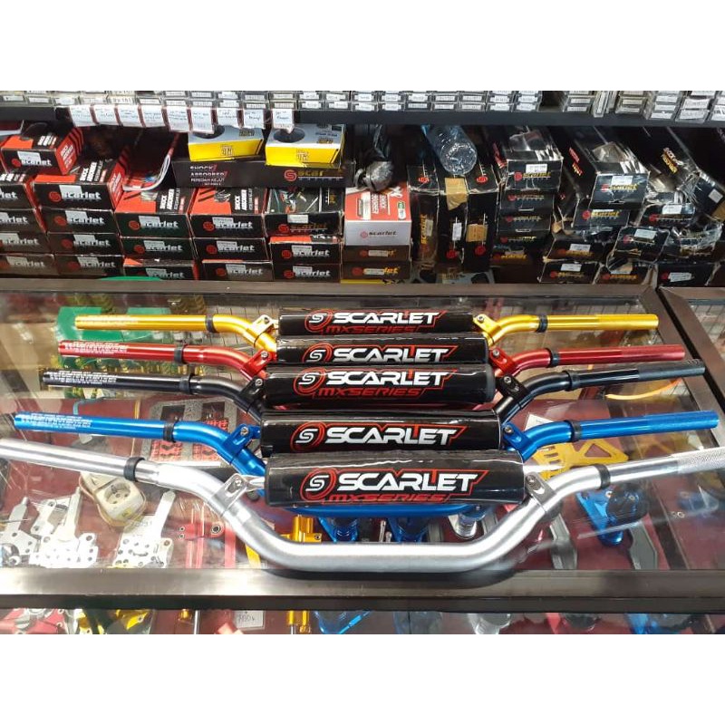 Jual Stang Setang Fatbar Stang Twinwall Original SCARLET Premium 6MM ...