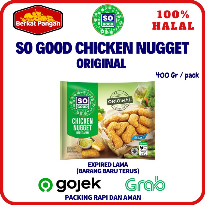 Jual So Good Chicken Nugget Original / Spicy Garlic / Hot & Spicy 400 gr | Shopee Indonesia