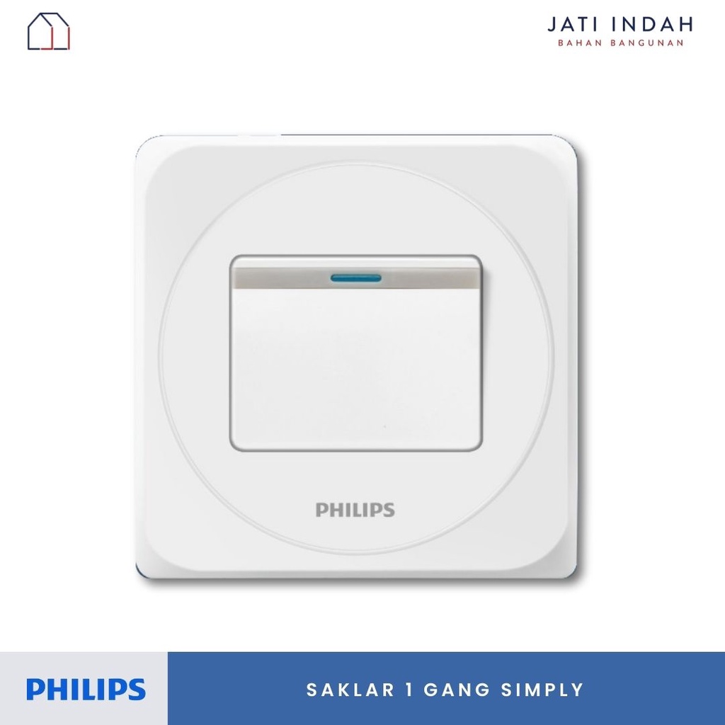 Jual PHILIPS Simply Saklar Listrik Single Tanam 1 Gang 1 Way | Shopee ...