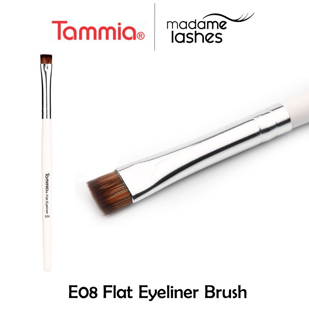 Jual Tammia E08 Flat Eyeliner Eyebrow brush - kuas koreksi alis . kuas ...