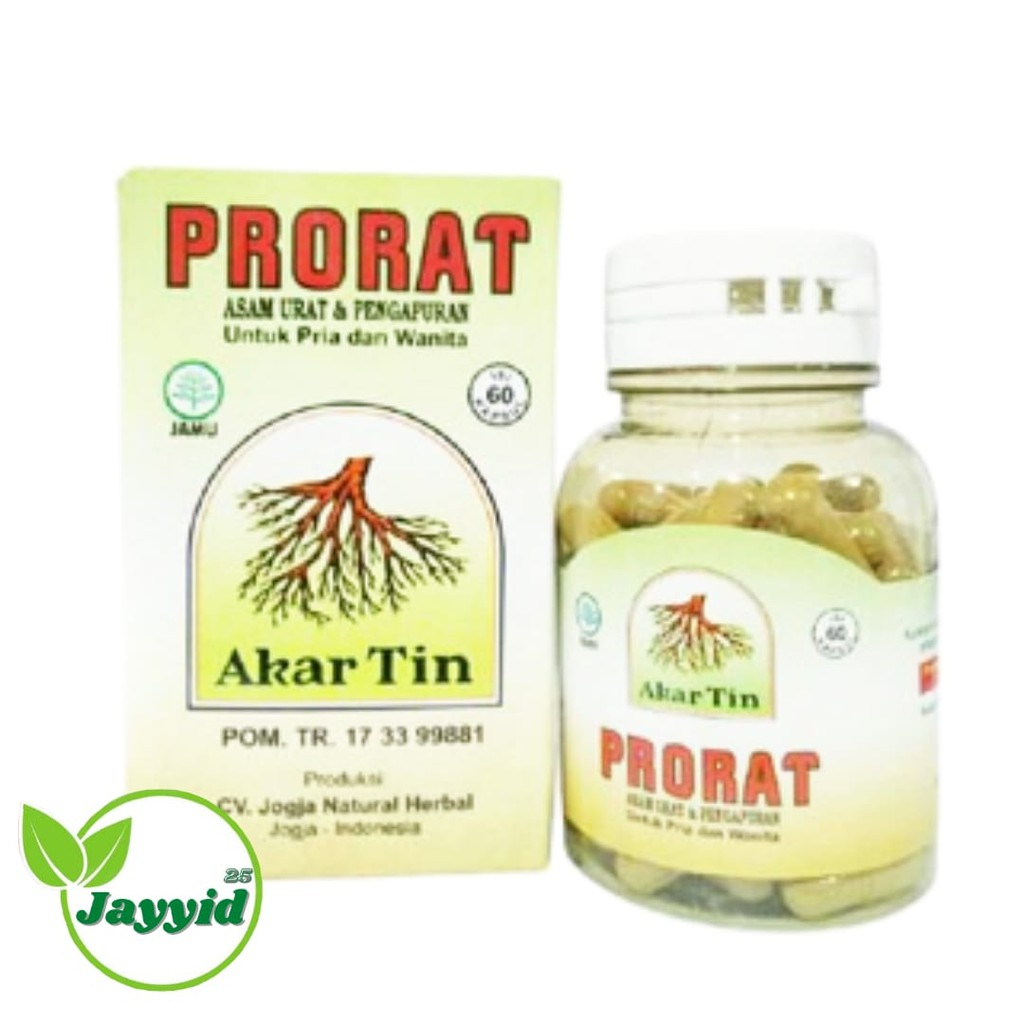 Jual PRORAT Akar Tin untuk Asam Urat Dan Pengapuran 60 Kapsul | Shopee ...