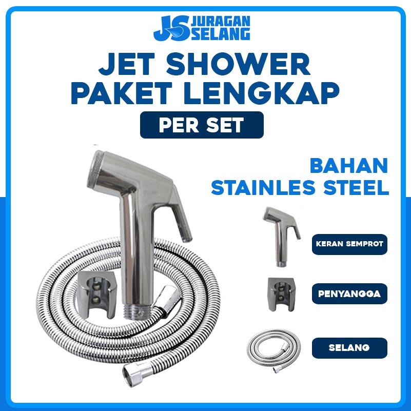 Jual JET SHOWER / JET SHOWER KAMAR MANDI ABS STAINLES 120CM / ALAT ...