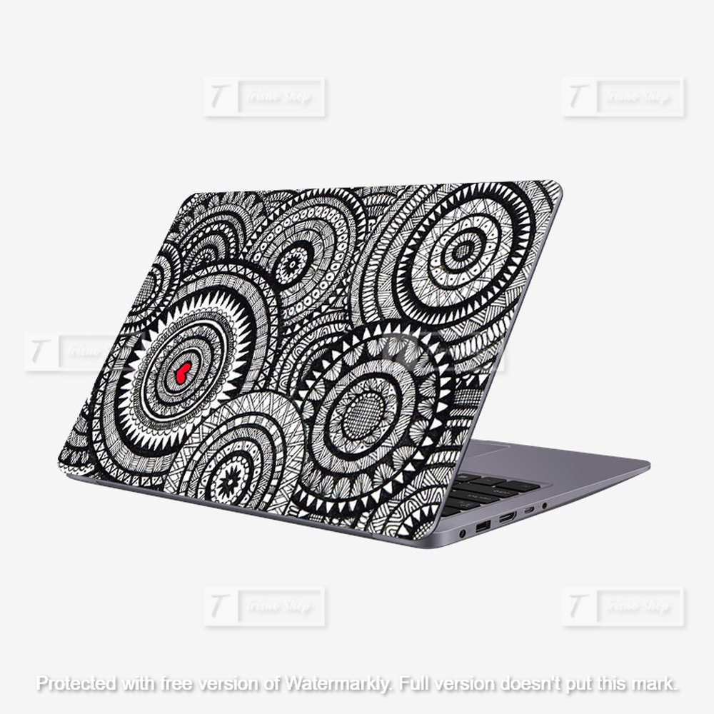 Jual Stiker Laptop | Garskin Laptop | Vintage Black White + Laminasi ...