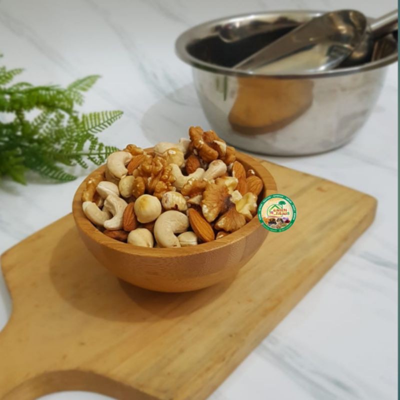 Jual Roasted Mix Nut / Kacang Campur Panggang (almond, mede, hazelnut ...