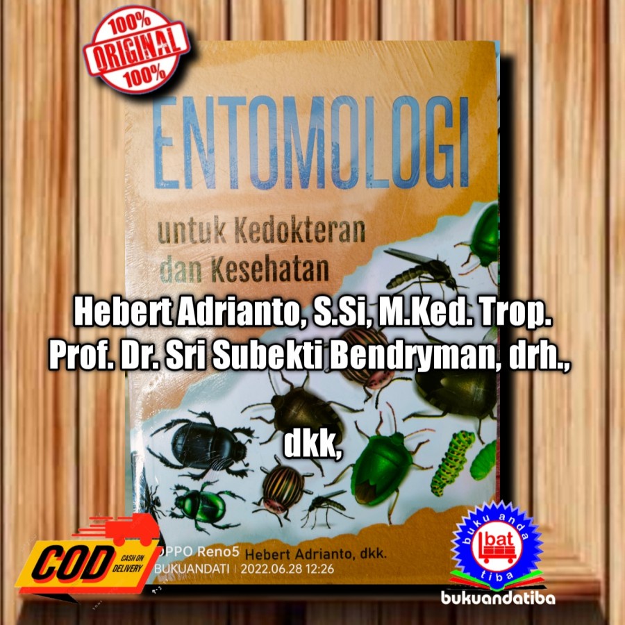 Jual Buku Entomologi Untuk Kedokteran Dan Kesehatan - Hebert Adrianto ...