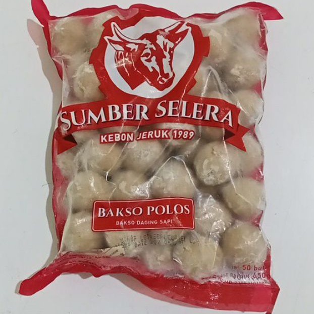 Jual Bakso Sapi Polos Sumber Selera Kebon Jeruk isi 50 | Shopee Indonesia