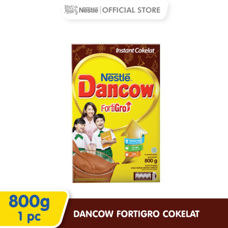 Jual DANCOW Enriched Fortigro Susu Coklat Box 800g | Shopee Indonesia