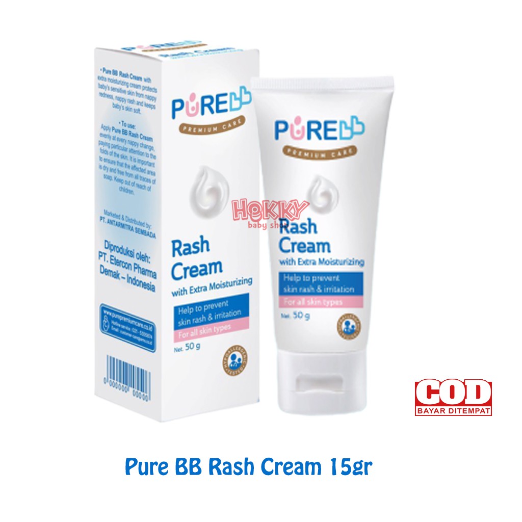 Jual PURE BB Rash Cream 50gr with Extra Moisturizing | Purebb Krim Anti ...