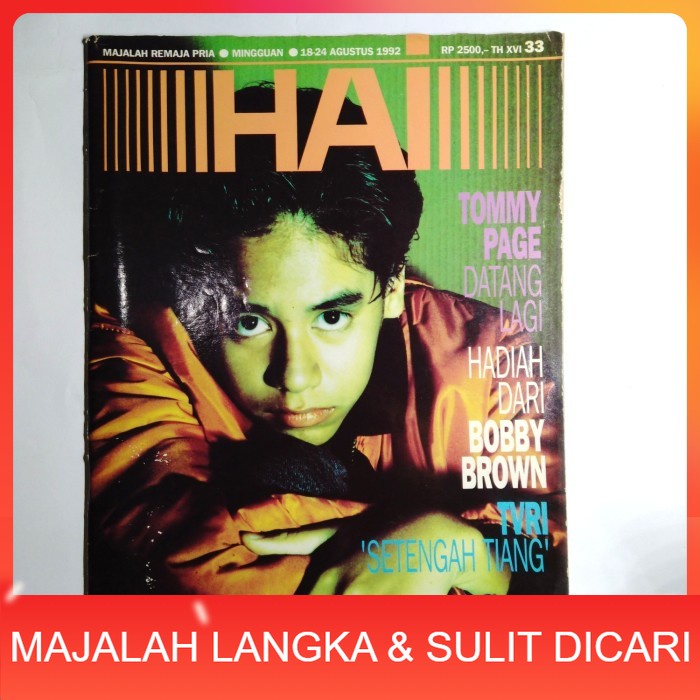 Jual Majalah HAI No.33 Agu 1992 Cover SANTO Langka | Shopee Indonesia