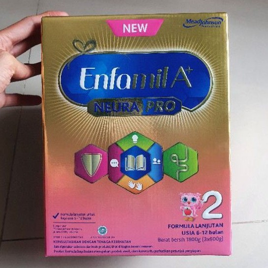 Jual Enfamil A+ tahap 2 susu formula bayi 6-12 bulan 1800gr. | Shopee ...