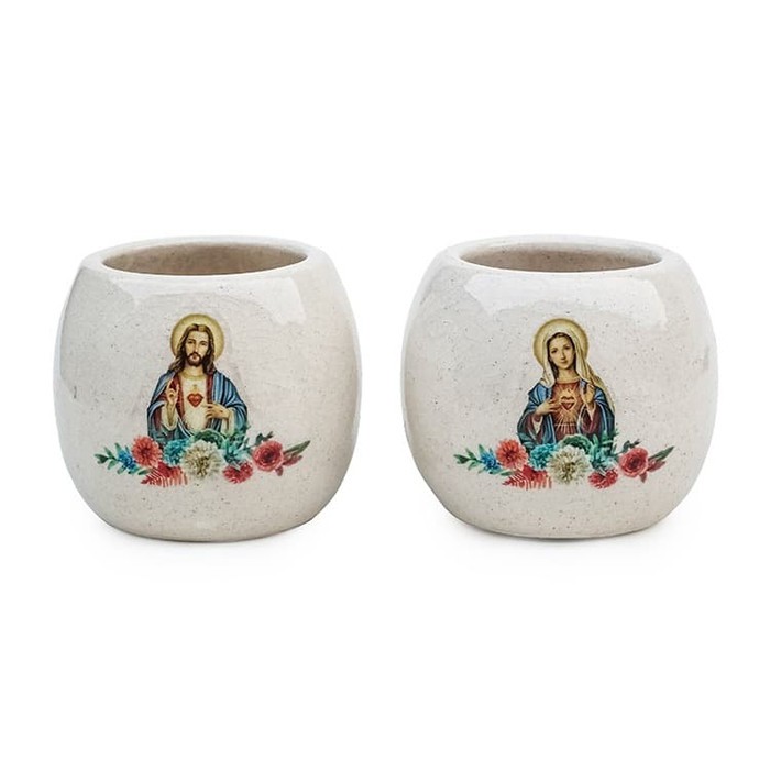 Jual YER41Tempat Lilin/Pajangan Keramik Gambar Rohani-Tempat Lilin ...