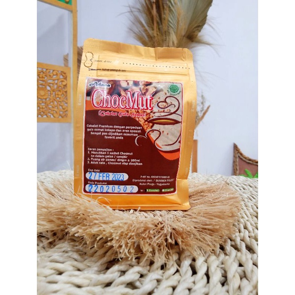 Jual Chocmut Spesial Sachet isi 5 Coklat Gula Semut (Aren+Kelapa ...