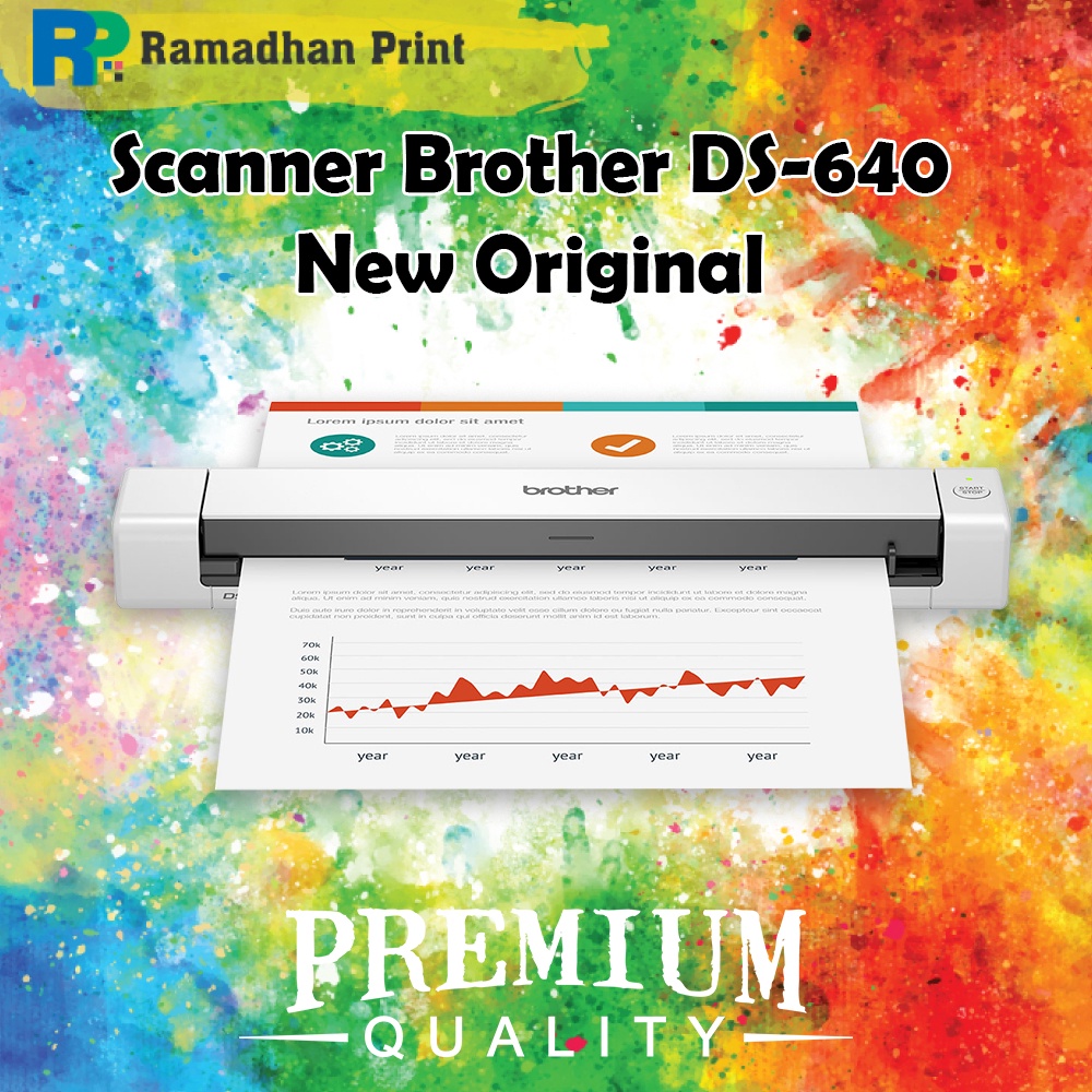 Jual Scanner DS-640 New Original, Compact Mobile Document Scanner DS640 ...