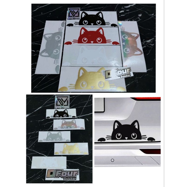 Jual STICKER KUCING NGINTIP STICKER MOTOR MOBIL CUTTING | Shopee Indonesia