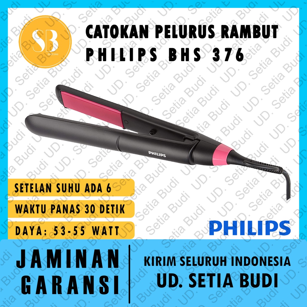 Jual Catokan Pelurus Rambut Philips Hair Straightener BHS-376 / BHS 376 ...
