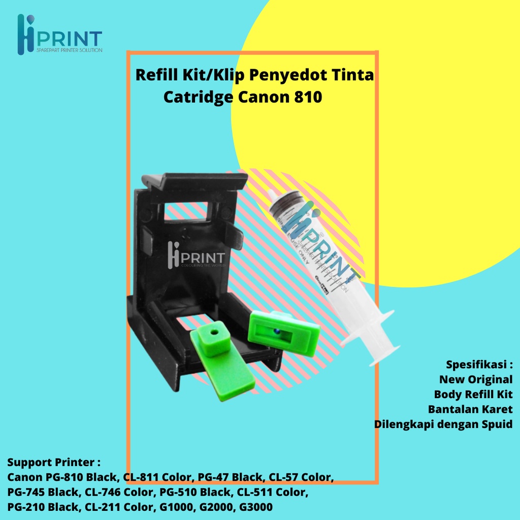 Jual Refill Kit / Klip Penyedot Tinta Cartridge Canon G1000 G2000 G3000 ...