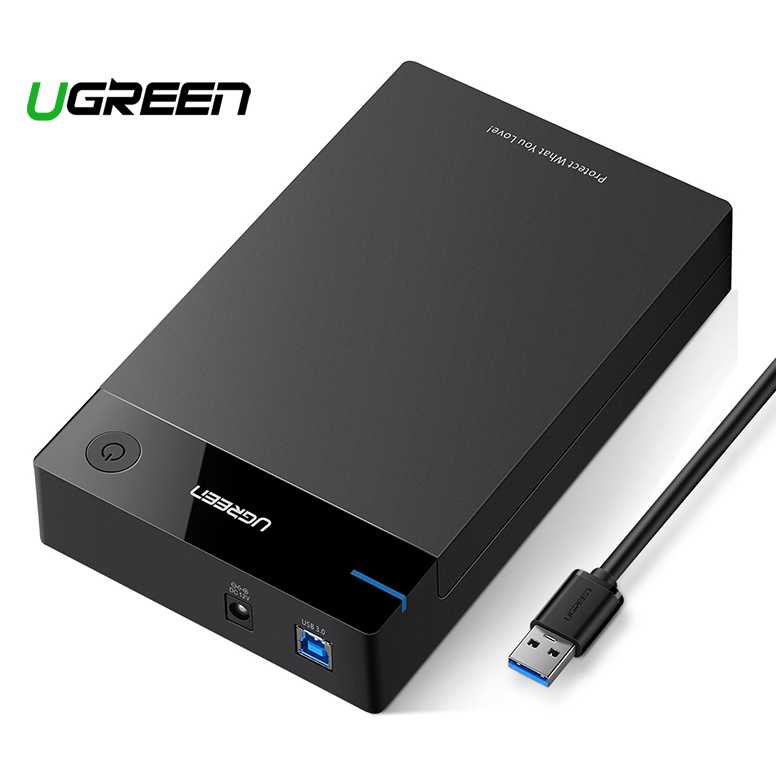 Jual UGREEN HDD Enclosure Case 3.5 Inch USB 3.0 - US222 | Shopee Indonesia