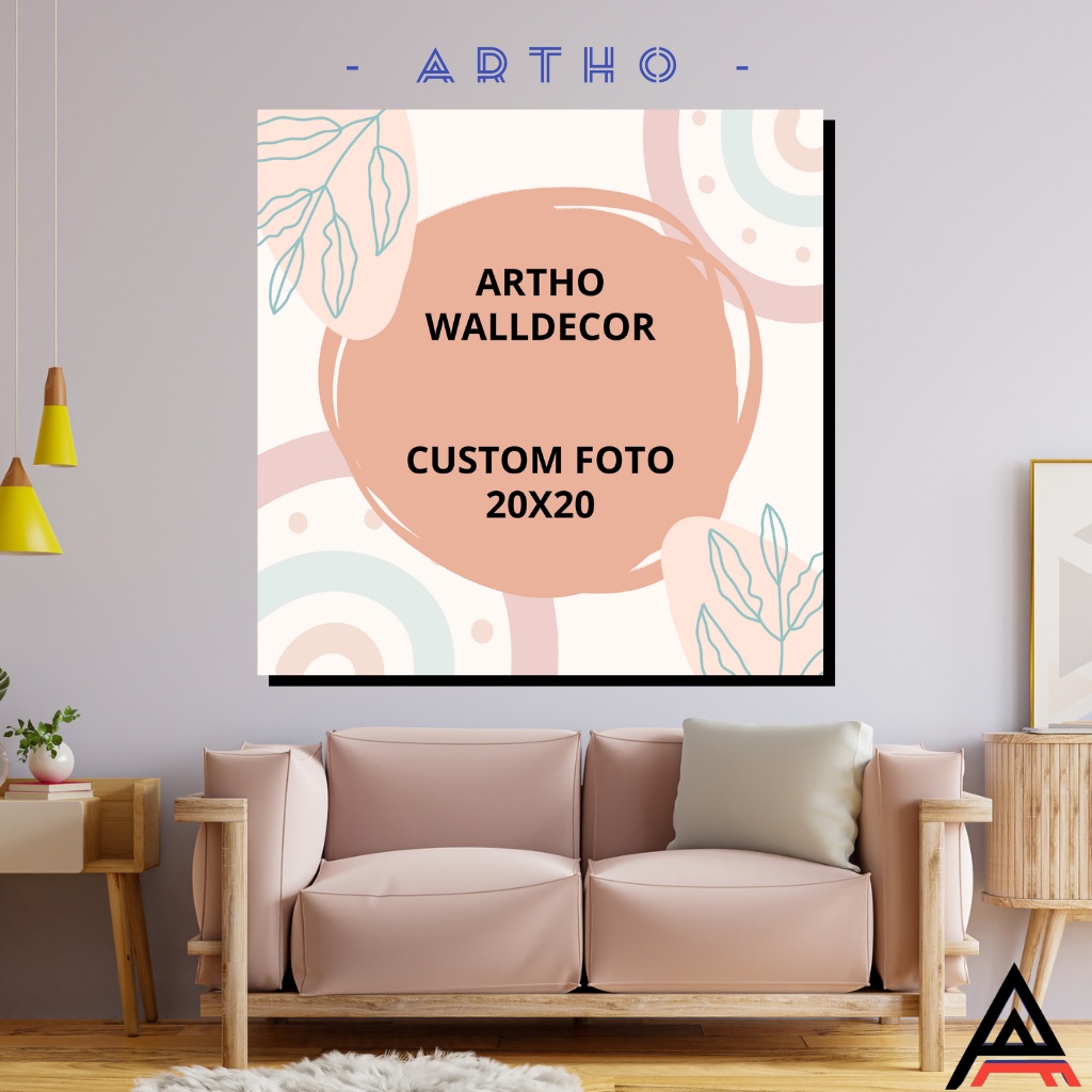 Jual ARTHO Hiasan Dinding Dekorasi 20x20 CM Pajangan Kamar Custom Foto ...
